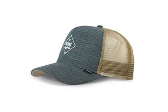 Djinns Cottoncheck Light Olive HFT Trucker Cap - One-Size