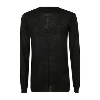 Rick Owens Homme, Pulls, Noir, Taille: S Pull Biker Level Noir