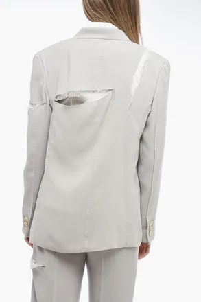 Undercover Doppelreihiger Blazer mit Cut-Outs und Spitzendetails Undercover