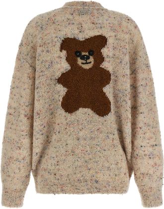 Moschino Boucl&eacute; M&eacute;lange Virgin Wool Cardigan