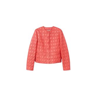 Twinset Gepolsterte Jacke mit Oval T-Muster - - Jackets - Damen - Rot - XL