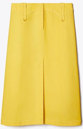 Tory Burch Damen Gewachster Canvas-Rock