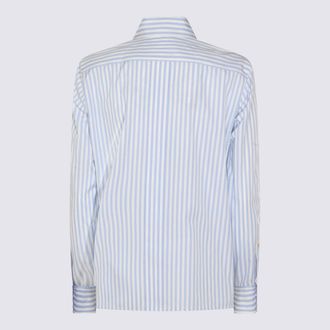 Max Mara Womens Shirts Azzurro _100 % Co