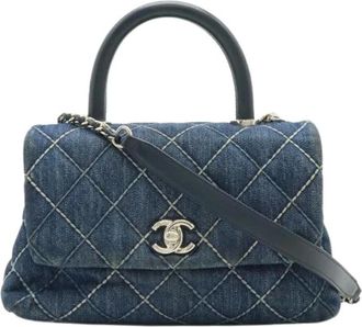 Chanel Pre-owned Coco Handle Denim 2way Bag - Femme - Pre-owned - Bleu - Taille: ONE Size