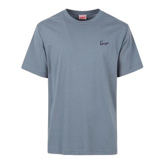Kenzo Homme, Tops, Gris, Taille: L T-shirt Signature Brod&eacute;