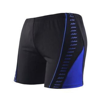Generic Short de bain pour homme de style sportif d&eacute;contract&eacute; avec motif blocs de couleurs pour les vacances, bleu fonc&eacute;, XXL