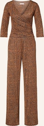 Marivie Marivie Jersey-Jumpsuit Jump In! Mit 3/4-Arm braun