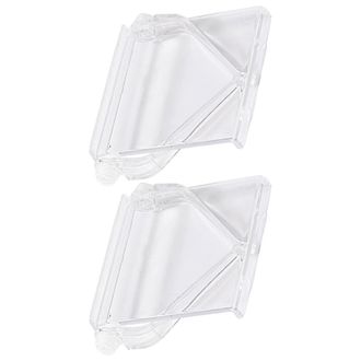 DOITOOL 2 St&uuml;ck Schwebendes TV Ablagefach Oben Verstellbare Monitorablage aus Transparentem Kunststoff Werkzeugfreie Montage Kabelmanagement f&uuml;r Router und La