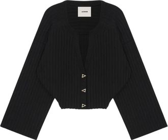 &Aacute;eron Femme, Pulls, Noir, Taille: 36 FR Morrow Cropped Cardigan