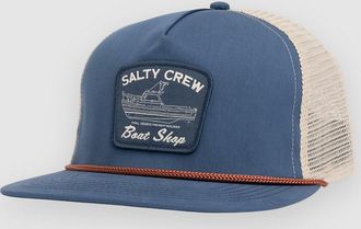 Salty Crew Boat Shop Trucker Cap pilot blue