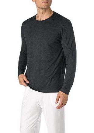 Derek Rose Herren Longsleeve grau Modal unifarben