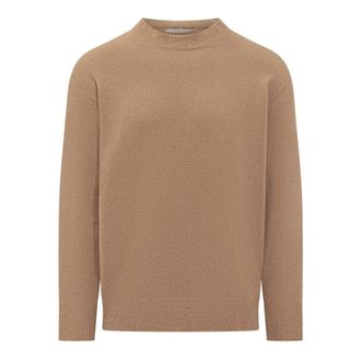 Amaranto Wollpullover mit Rundhalsausschnitt - - Knitwear - Herren - Beige - XL