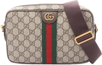 Gucci Pre-owned Sac bandouli&egrave;re Ophidia GG Supreme toile enduite - Homme - Pre-owned - Beige - Taille: ONE Size