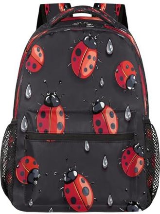 Generic Coccinelles Mignonnes Cartables Scolaires Antivol Sacs D&Eacute;cole Loisir Sacs A Dos Pour Travail Sport Homme 29X40Cm
