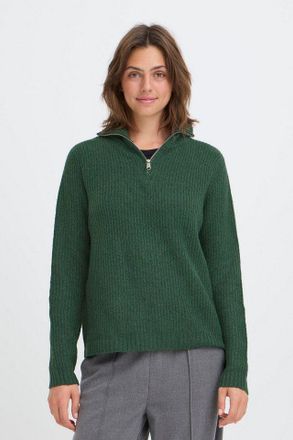 Oxmo Troyer OXBallino Modischer Grobstrick-Pullover mit Troyerkragen