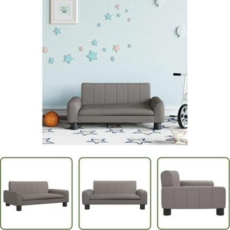 vidaXL Minisofa - Kindersofa Taupe 70x45x30 cm Stoff