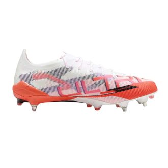 Puma Unisex Erwachsene 5 Ultimate Soft Ground Fu&szlig;ballschuhe (Wei&szlig;/Rot)