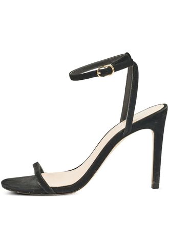 Stuart Weitzman sandales en daim à bride cheville pre-owned 100 mm - Noir