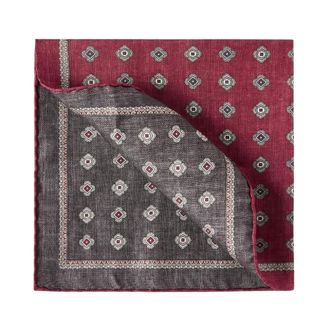 Brunello Cucinelli Pochette en soie &agrave; motif m&eacute;daillon - Homme - Accessoires - Multicolore - Taille: ONE Size