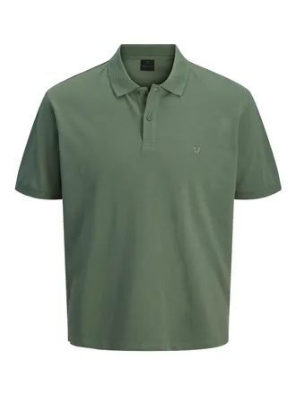 Jack & Jones Poloshirt JACK & JONES JPRBLAWESTON SS POLO, Herren, Gr. XL, laurel wreath detail:solid, Jersey, Obermaterial: 100% Baumwolle, unifarben, regular fit 