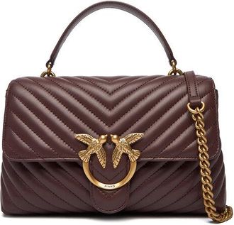 Pinko Handtasche Love Lady Puff Classic Cl Al 25-26 PLTT 100043 A0GK Dunkelrot