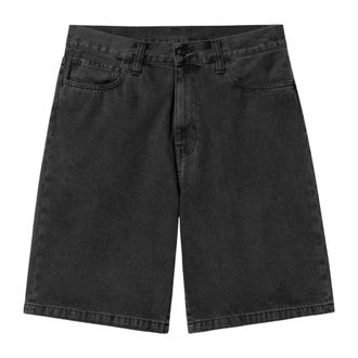 Carhartt Work in Progress Homme, Shorts, Noir, Taille: W30 Jean Jambe Large Noir Stone Washed