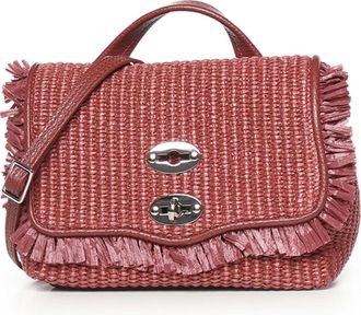 Zanellato Femme, Sacs, Rouge, Taille: ONE Size Postina Vimini Frangia