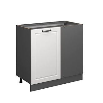 Vicco Meuble dangle R-Line, Blanc Campagne/Anthracite, 86 cm sans Plan de Travail