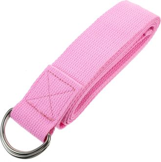 BESPORTBLE Yoga Spanngurt 183cm Rosa Nicht Elastisches Yogaseil aus Robustem Material Pilates Hilfsgurt f&uuml;r Dehnen Fitness und Physiotherapie