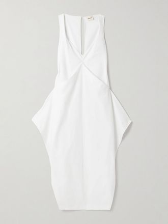 Khaite Kenith Robe Aus Baumwollpopeline - Wei&szlig;