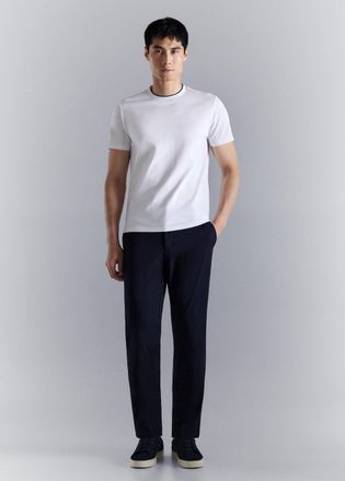 Mango Slim-fit comfort stretch t-shirt blanc - Homme - XXL - MANGO MAN