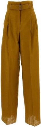 Max Mara Femme, Pantalons, Brun, Taille: 38 FR Wide Pantalons