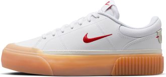 Nike Nike Damenschuhe Court Legacy Lift Damenschuhe, White/University Red-Gum Yellow-Sail, FV5526-103, 44.5 EU (12 US)