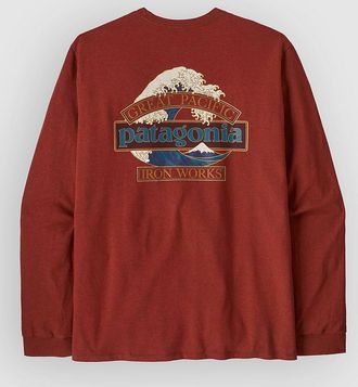 Patagonia Great Waves Responsibili- Longsleeve rusty red