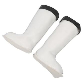 IFUNDOM Chaussettes Isolantes pour Bottes de Pluie Homme Semelle Int&eacute;rieure Amovible en Coton Pelucheux Doublure Chaude 45 CM pour Bottes DHiver Imperm&eacute;ables 