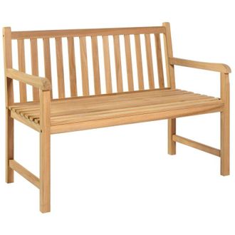 vidaXL Vidaxl - Banc de jardin 114 cm Bois de teck solide