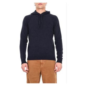 Roberto Collina Hooded Sweater - - Knitwear - Herren - Blau - XL