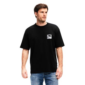 HUGO BOSS T-Shirt f&uuml;r Herren, Logo, Baumwolle (Schwarz)