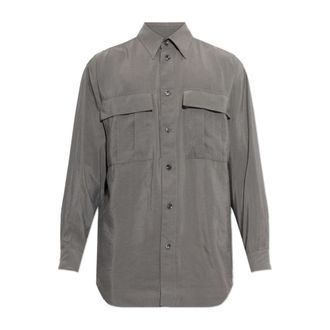 Giorgio Armani Seidenhemd - - Shirts - Herren - Grau - L