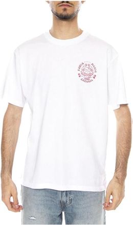 Edwin Homme, Tops, Blanc, Taille: XL Music Channel T-shirt