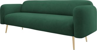 Mirjan24 Dreisitzer Sofa Nami 3, Polstersofa, Modern Couch, Sofa, Metallfüße, Sofagarnitur, Wohnlandschaft, Couchgarnitur, Polstermöbel (Uttario Velvet 2952)