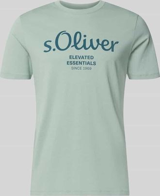 s.Oliver Red Label Regular Fit T-Shirt aus reiner Baumwolle