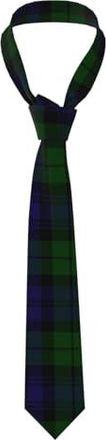 Generic Cravate Carreaux &Eacute;cossais Verts, Noirs Et Bleus Tendance Cravates &Eacute;l&eacute;gant Cravate Pour Hommes Pour L&Eacute;cole Affaires Mariage