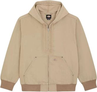Dickies Homme, Sweatshirts et sweats &agrave; capuche, Beige, Taille: S Duck Canvas Hooded Unlined Jacket