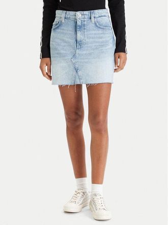 Guess Jeansrock W6RD1H D6833 Blau Regular Fit