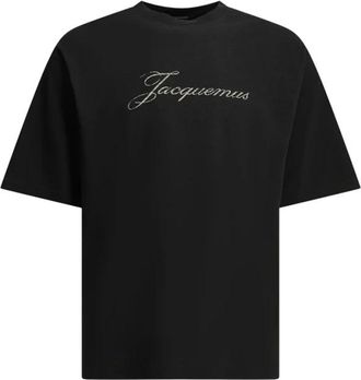 Jacquemus Homme, Tops, Noir, Taille: M Le T-shirt