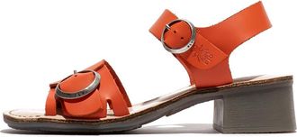 FLY London Fly London Damen EBLI238FLY Sandal, Scarlet/Natural, 41 EU