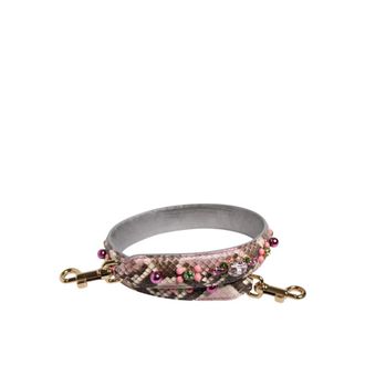 Dolce & Gabbana Verzierter Schultergurt aus Pythonleder - - Accessories - Damen - Mehrfarbig - ONE SIZE