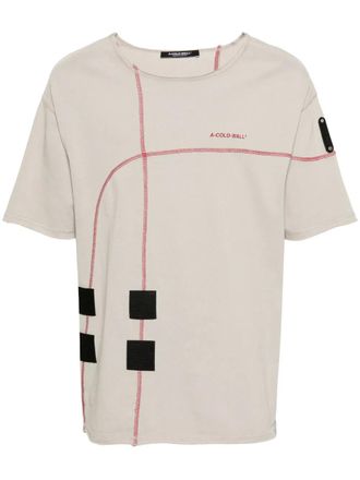 A-Cold-Wall* t-shirt Intersection en coton biologique - Gris