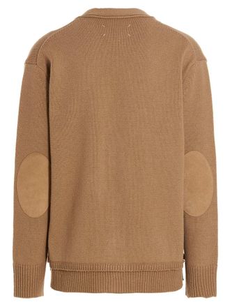 Maison Margiela Mens Beige Wool Cardigan Clothing